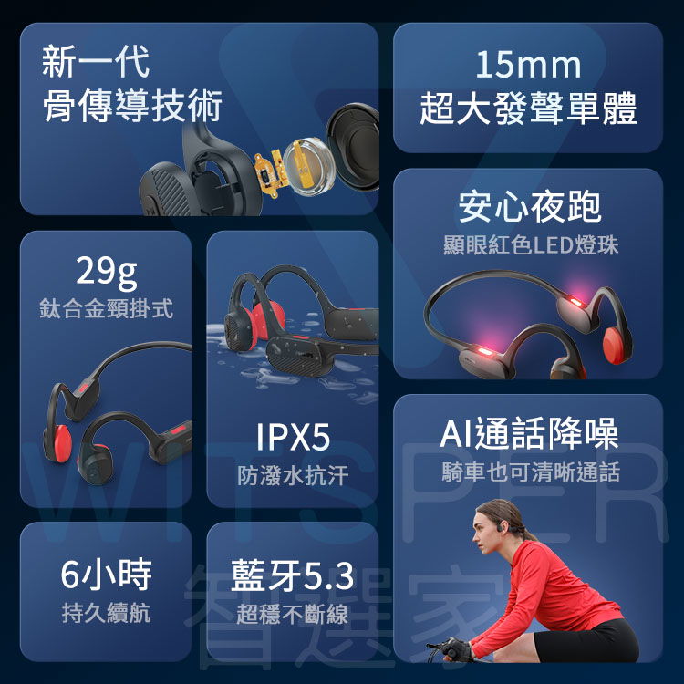 PHILIPS 飛利浦 TAA5608 骨傳導藍牙耳機自由運動 閃動活力 - PChome 24h購物